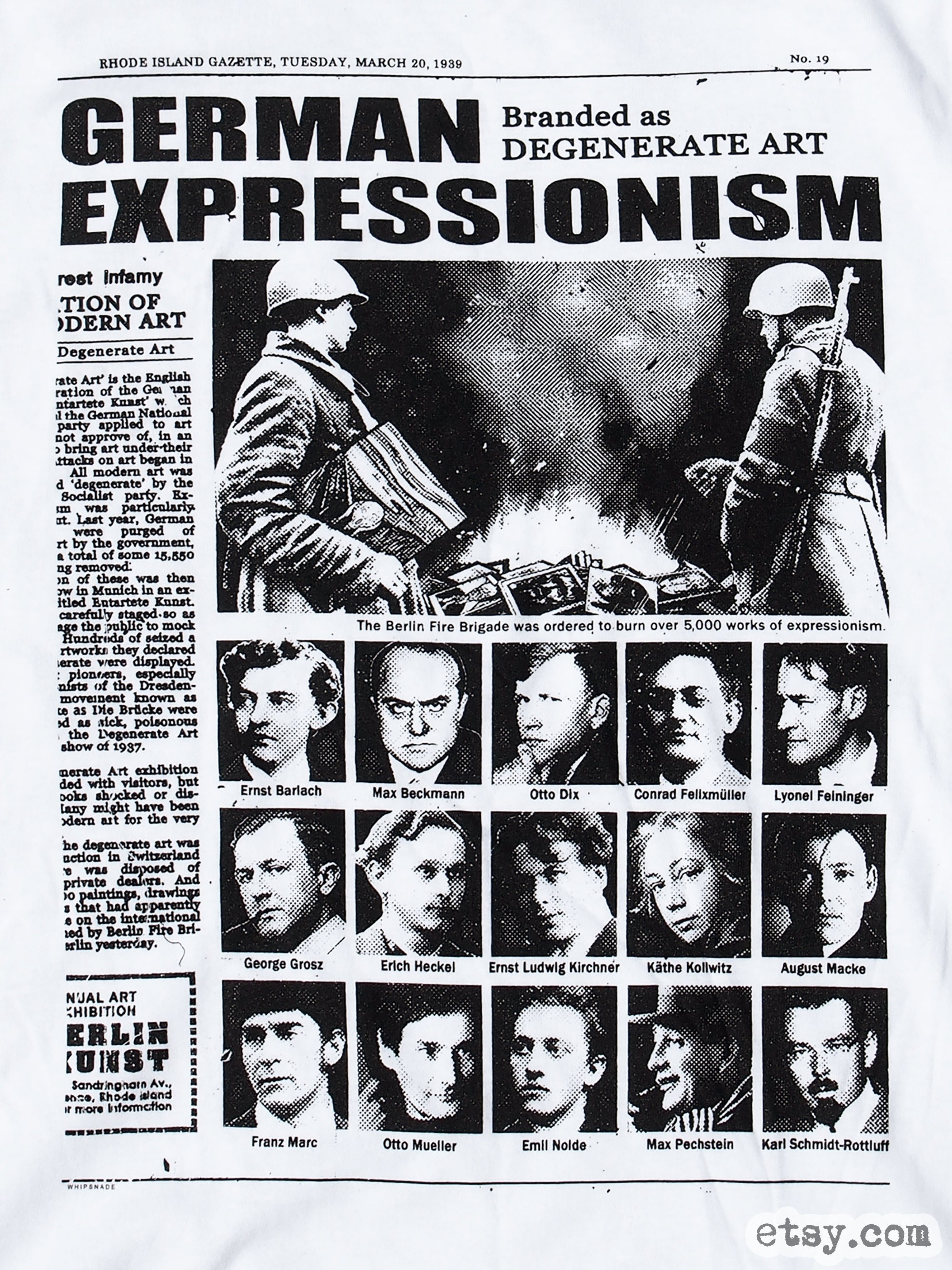 German Expressionism T-shirt - Etsy