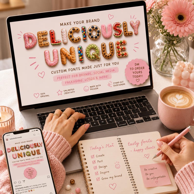 Canva Font Bundle | 42 Alphabet Styles (digital Download - Etsy