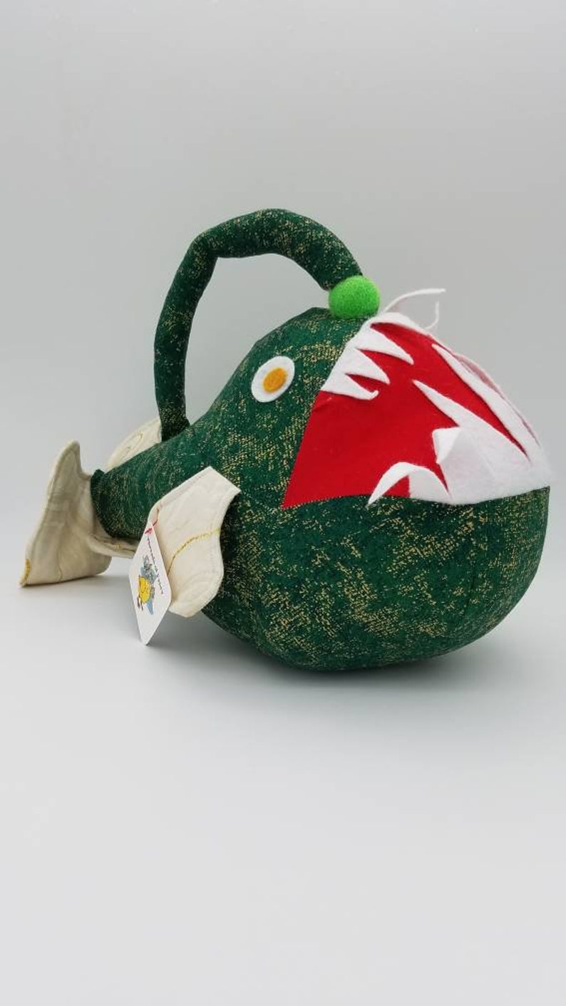 10" Deep Sea Angler Fish Plush - Etsy