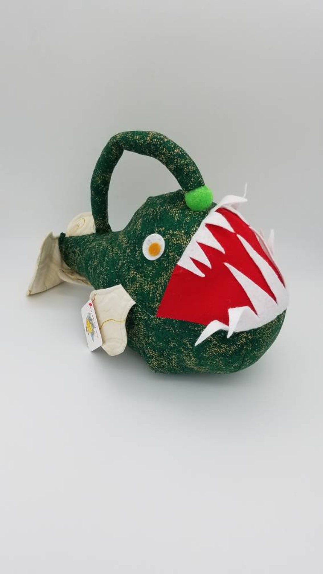 10" Deep Sea Angler Fish Plush - Etsy