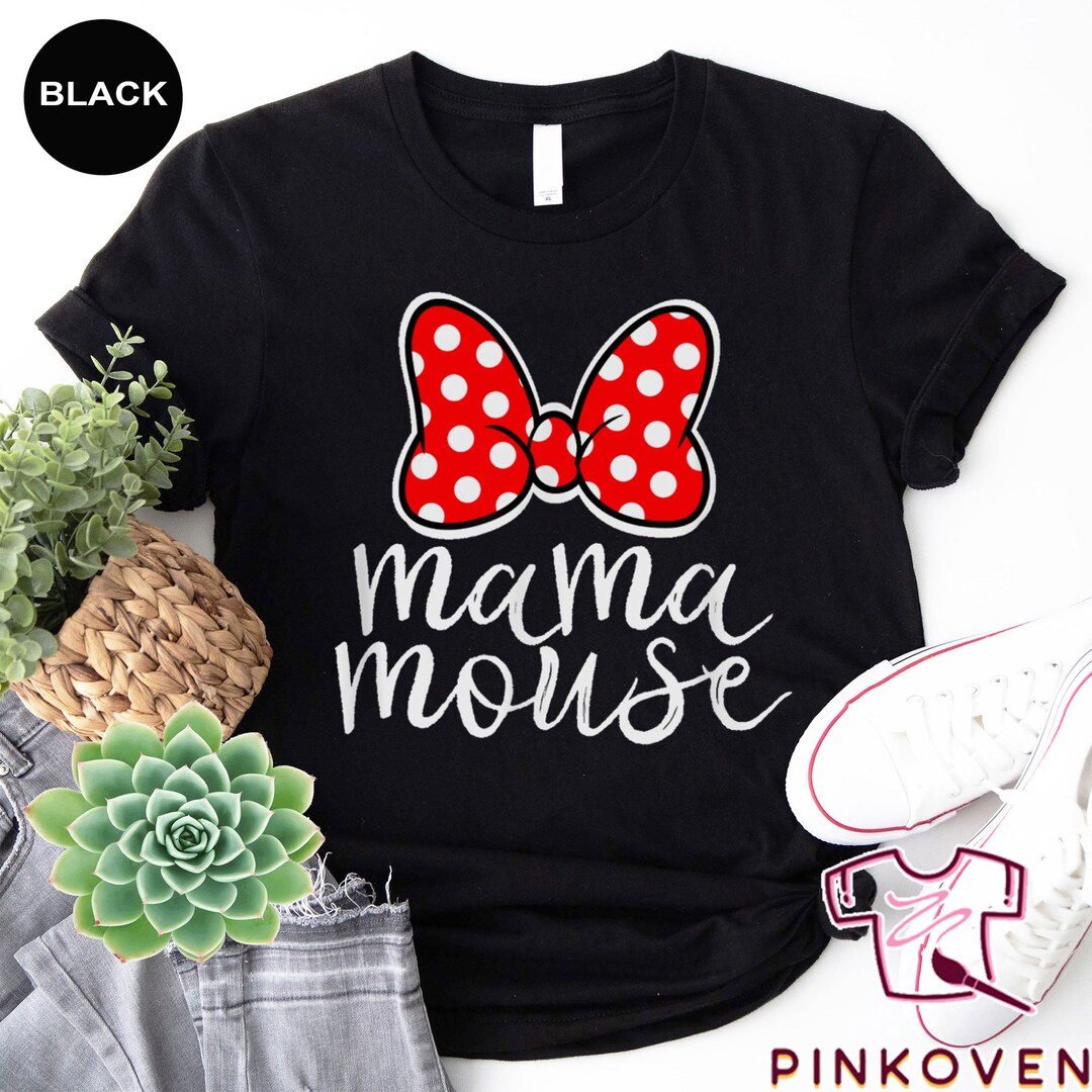 Mama Mouse Family Vacation Mom Funny Mama Mouse T-shirt, Mama Mouse ...