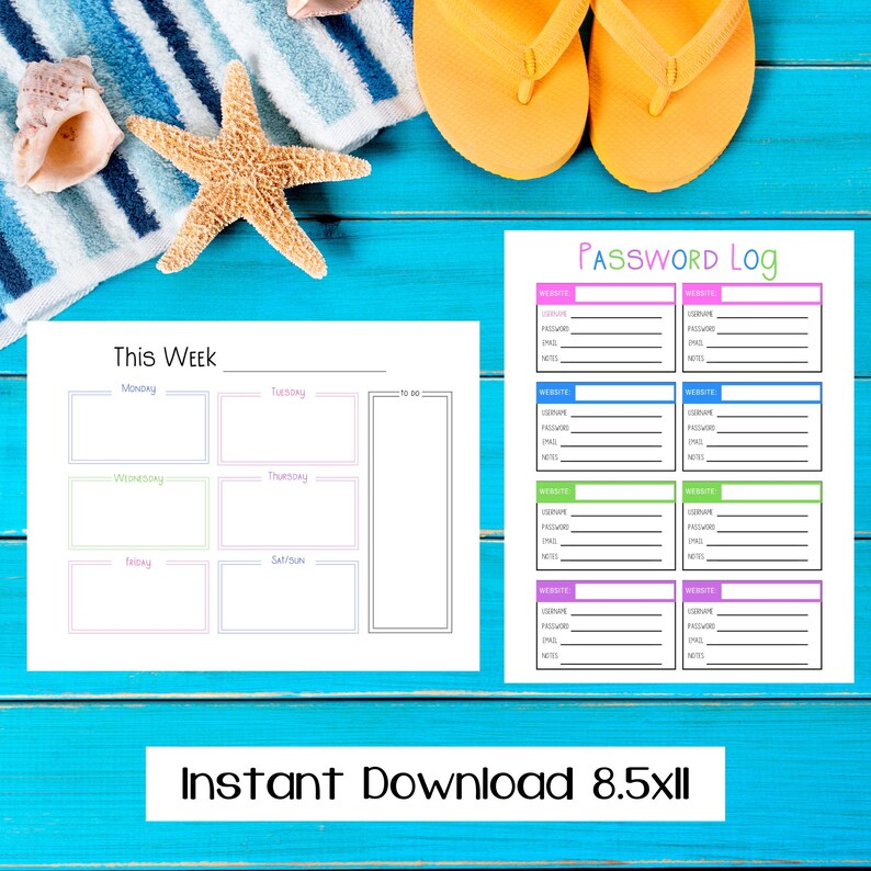 Printable Summer Calendar Poster Bundle, Kids Summer Activities ...