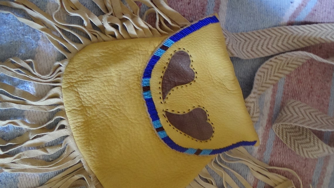 Handmade Commercial Elk LEATHER Possibles Bag W/ Brain-tanned Fringe - Etsy