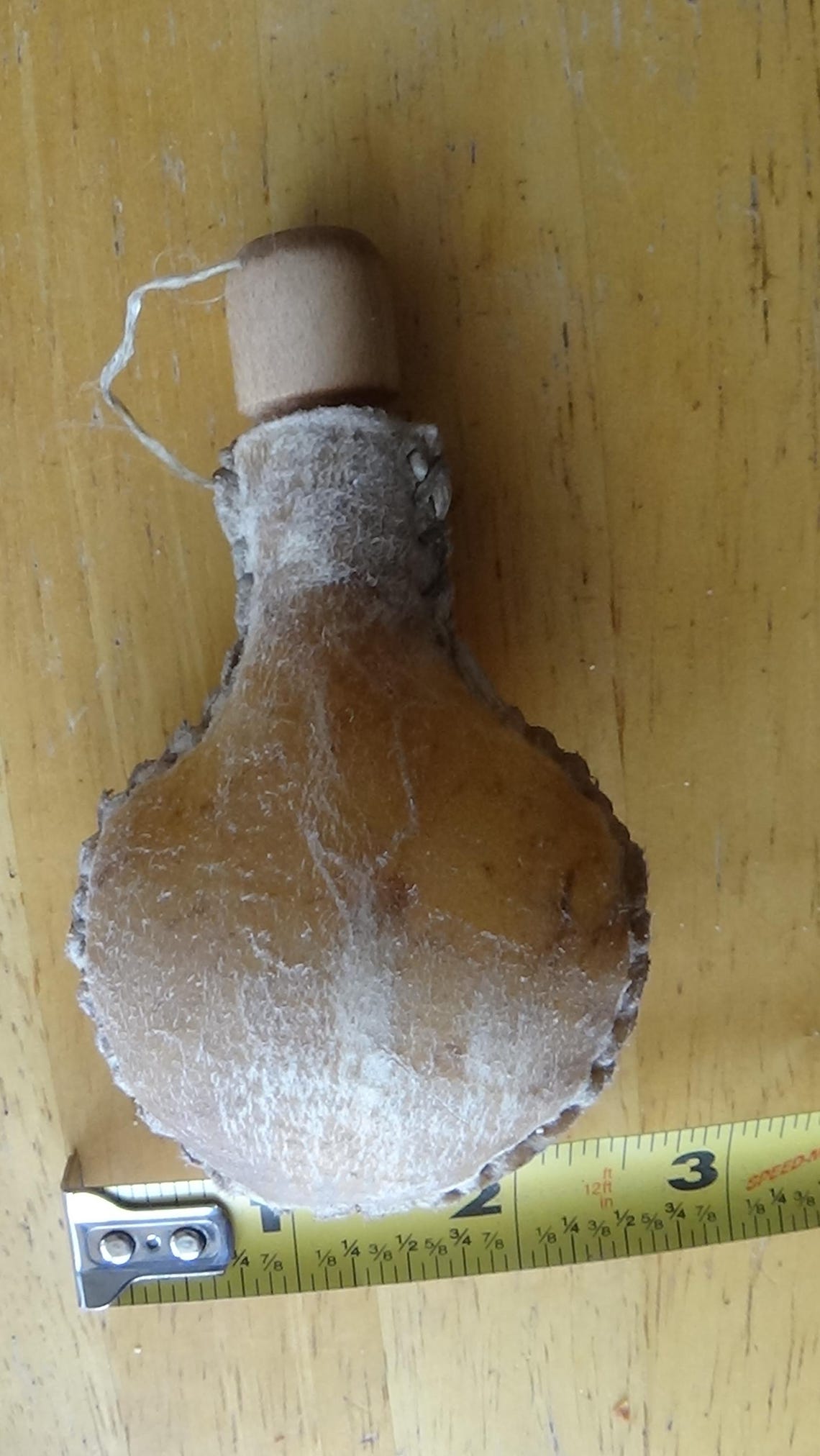 Elk Leather Medium Rawhide Ball Bag/tobacco Canteen- - Etsy