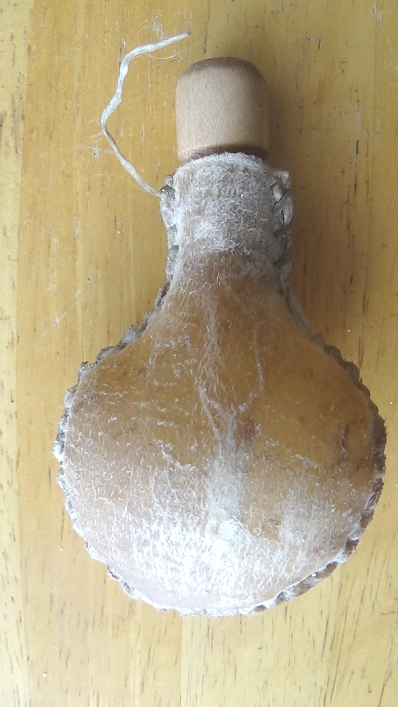 Elk Leather Medium Rawhide Ball Bag/tobacco Canteen- - Etsy