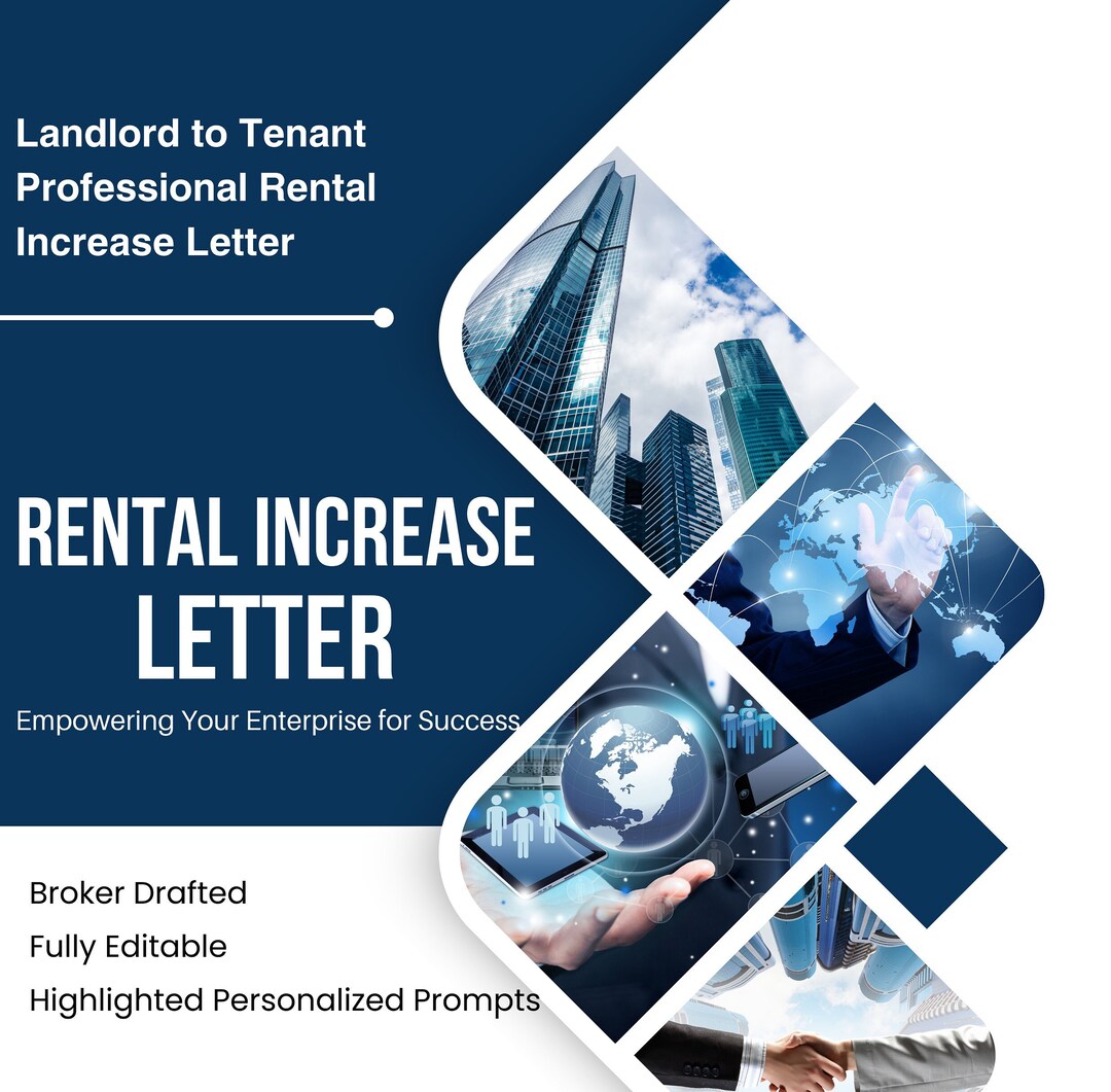 Landlord Rental Increase Letter, Rent Increase Letter, Lease Increase ...
