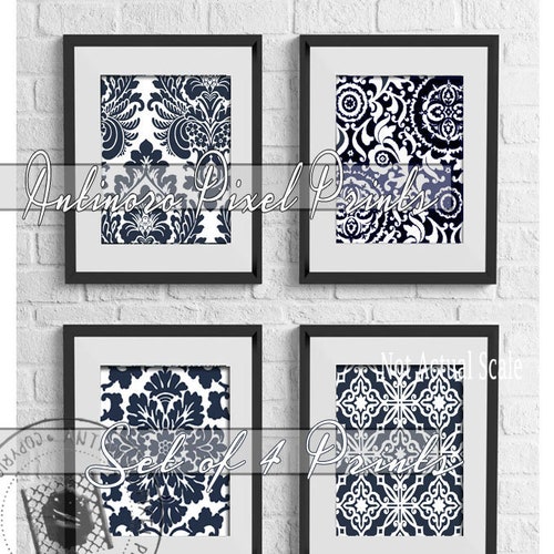 Navy Digital Paper Printable Blue Navy Digital Background | Etsy