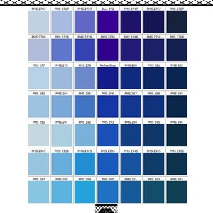 Choose Your Blue Art, Color Card on Listing - Etsy