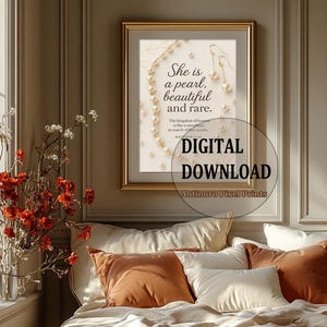 Pearl Scripture Art – Elegant Christian Home Decor (digital Download ...