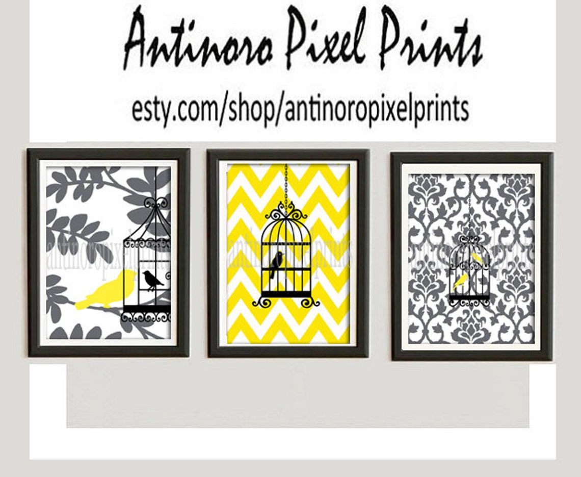 Digital Print Wall Art Bird Prints Vintage / Modern inspired | Etsy