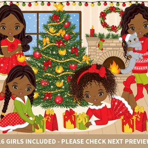 Christmas Girls Clipart - Vector Christmas Clipart, Girl Clipart ...