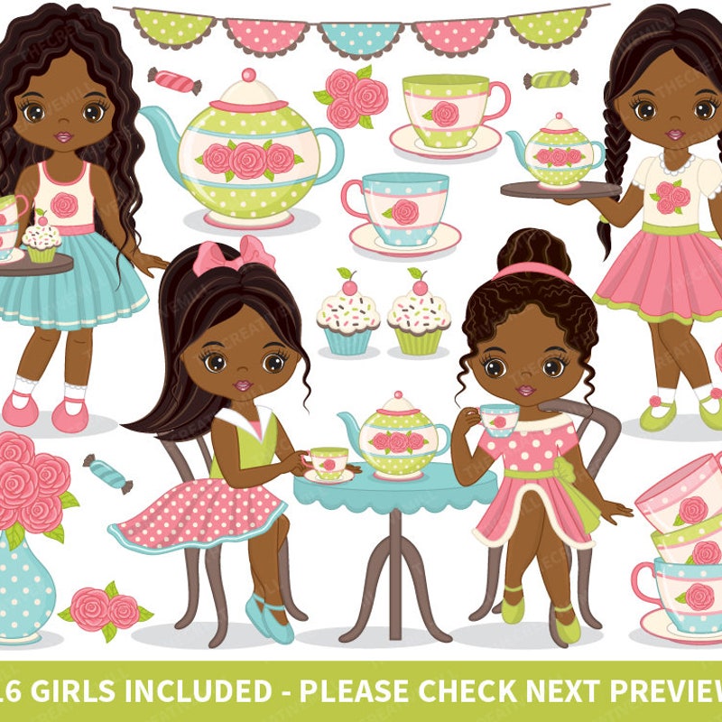 Tea Party Clip Art - Etsy