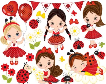Ladybug Clip Art | Etsy