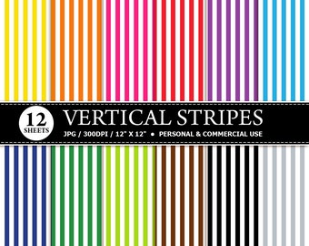 Stripe scrapbook paper | Etsy