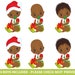 Christmas Baby Boys Clipart Vector Christmas Clipart Baby | Etsy
