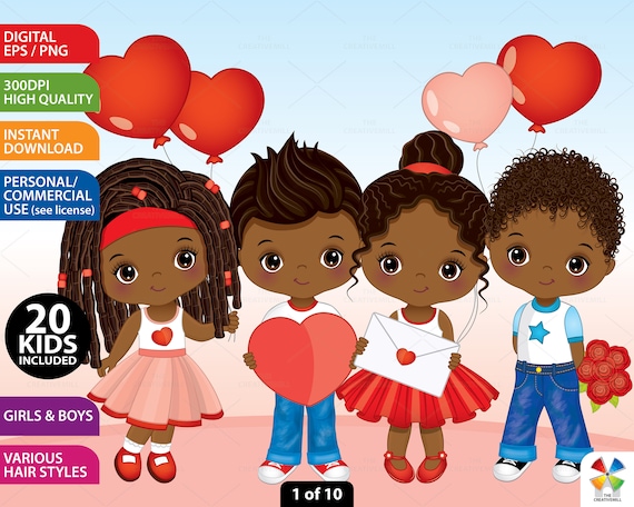 Childrens Valentine Clipart