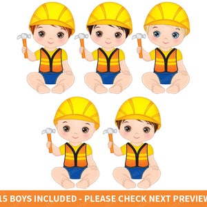 Construction Baby Clipart - Vector Construction Clipart, Baby Clipart ...