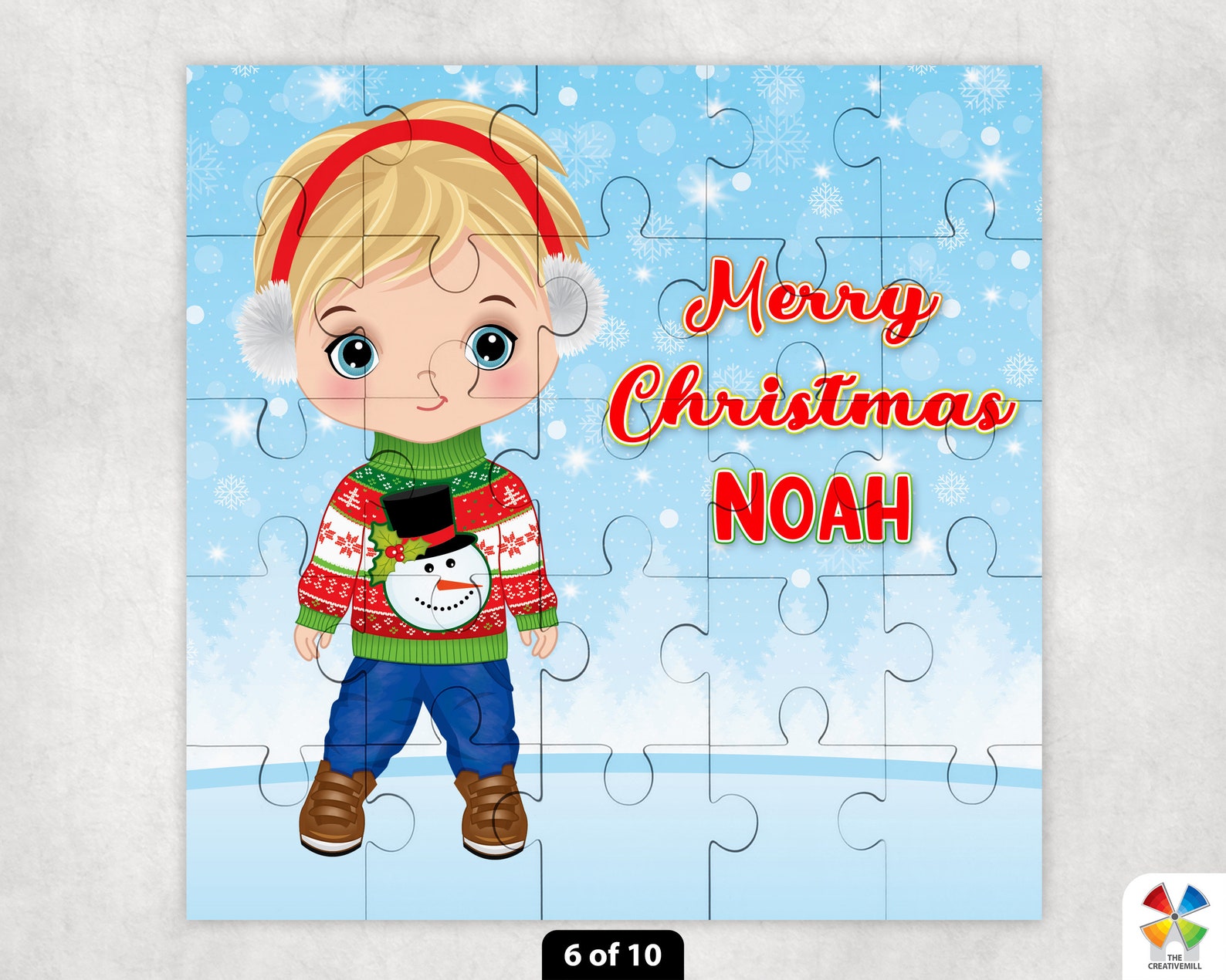 Christmas Boy Clipart Vector Little Boy Character Winter - Etsy