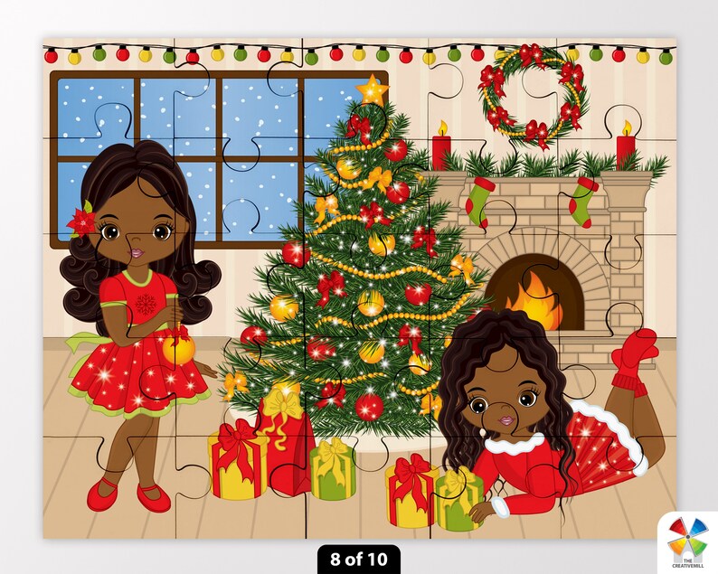 Christmas Girls Clipart Vector Christmas Clipart Girl - Etsy