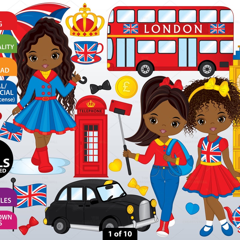 London Clipart - Etsy
