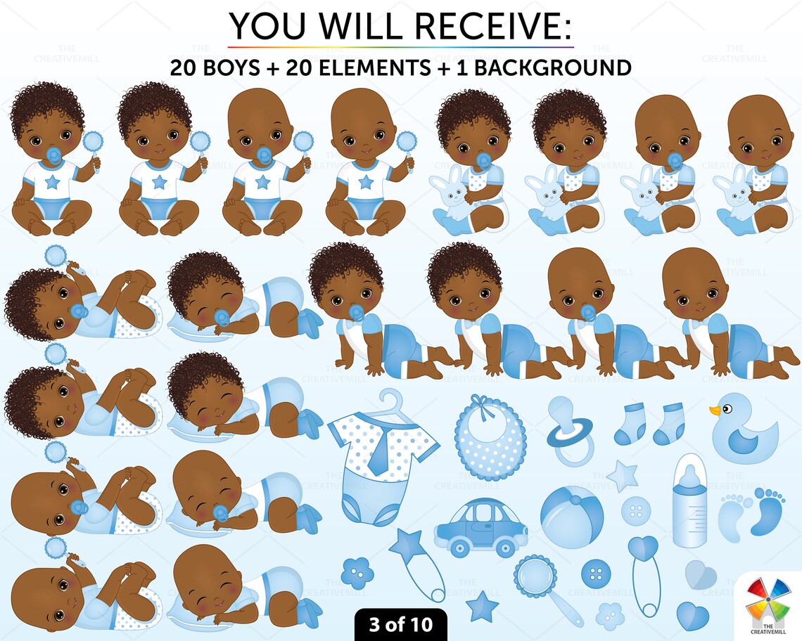 Baby Boy Clipart Vector Baby Clipart Baby Clipart Newborn - Etsy