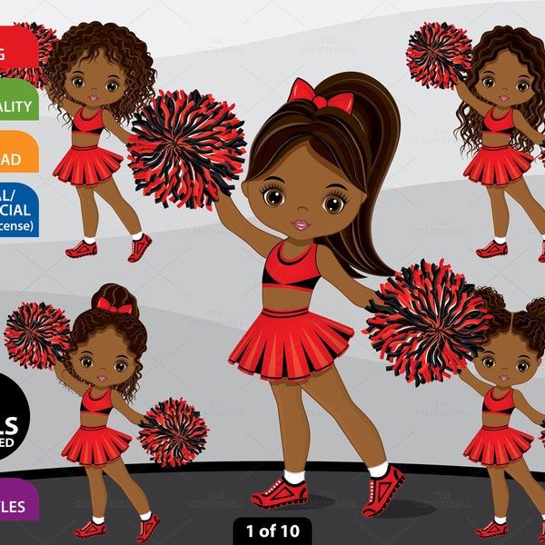 Cheerleader Clip Art - Etsy