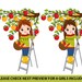 Girls Picking Apples Clipart - Vector Apples Clipart, Girls Clipart ...