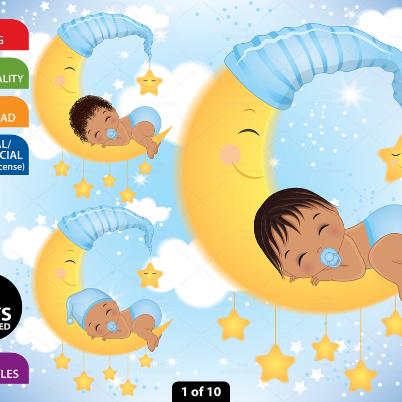 Baby Moon Art - Etsy