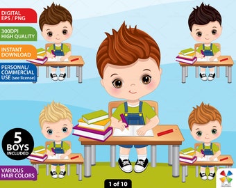 Cute School Clip Art - Etsy