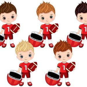 American Football Clipart - Vector Football Clipart, Boy Clipart ...