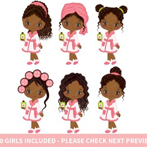 90 Little Spa Girls Clipart - Vector Spa, Spa Party Clipart, Spa ...