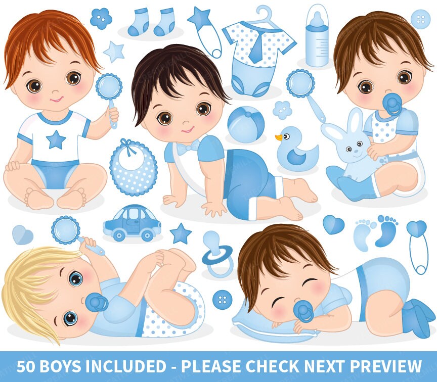 Baby Boy Clipart Vector Baby Clipart Baby Clipart Newborn | Etsy Canada