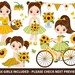 Sunflowers Clipart Vector Sunflowers Clipart, Girls Clipart, Sunflowers ...