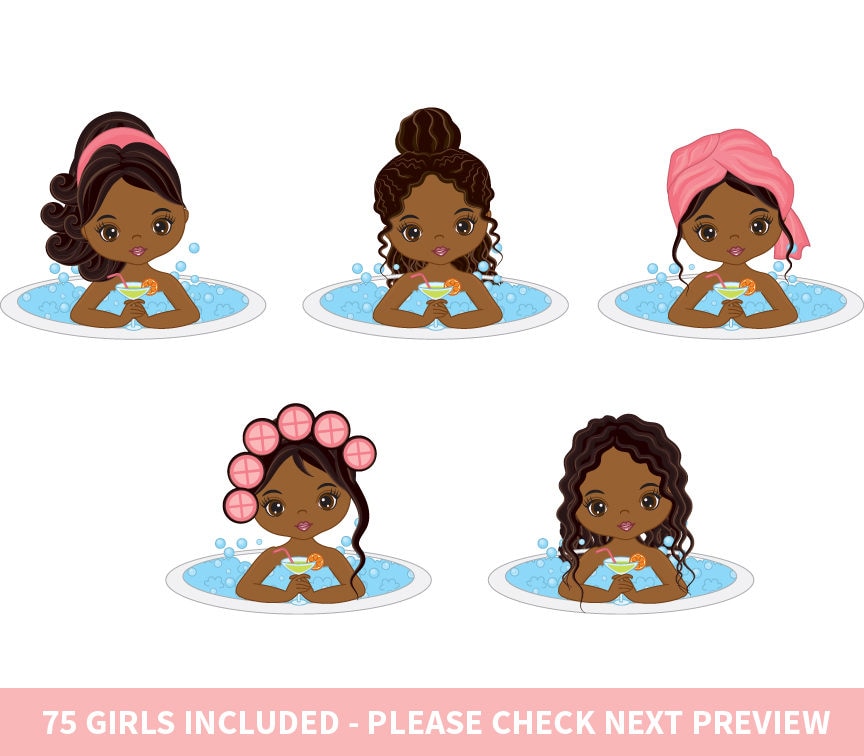 75 Spa Girls Clipart Vector Spa Girl Spa Party Clipart - Etsy Ireland