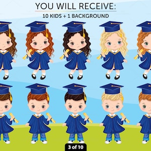 Graduation Kids Clipart, Vector Preschool, Student PNG, Diploma ...