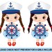 Nautical Clipart - Vector Nautical Girls Clipart, Nautical Girl Clipart ...