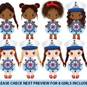 Nautical Clipart - Vector Nautical Girls Clipart, Nautical Girl Clipart ...
