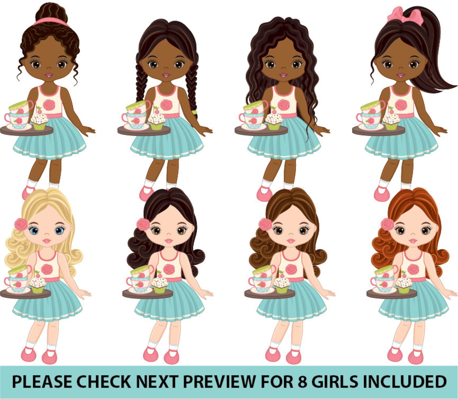 Tea Party Clipart Tea Clipart Tea Party Clip Art Tea Clip | Etsy