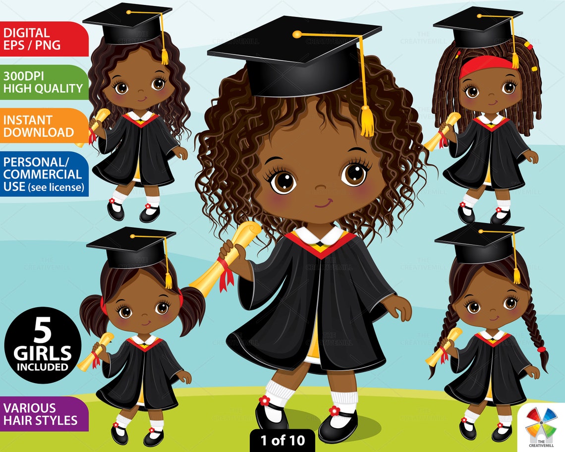 Graduation Clipart Vector Preschool Student PNG Diploma - Etsy
