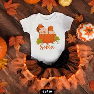 Baby Sleeping Pumpkin Clipart, Vector Little Pumpkin, 1st Halloween ...