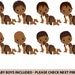 Brown Baby Boy Clipart, Vector Baby Shower, Newborn, African American ...