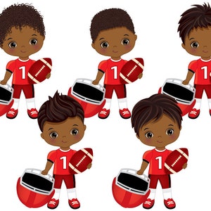 American Football Clipart - Vector Football Clipart, Black Boy Clipart ...