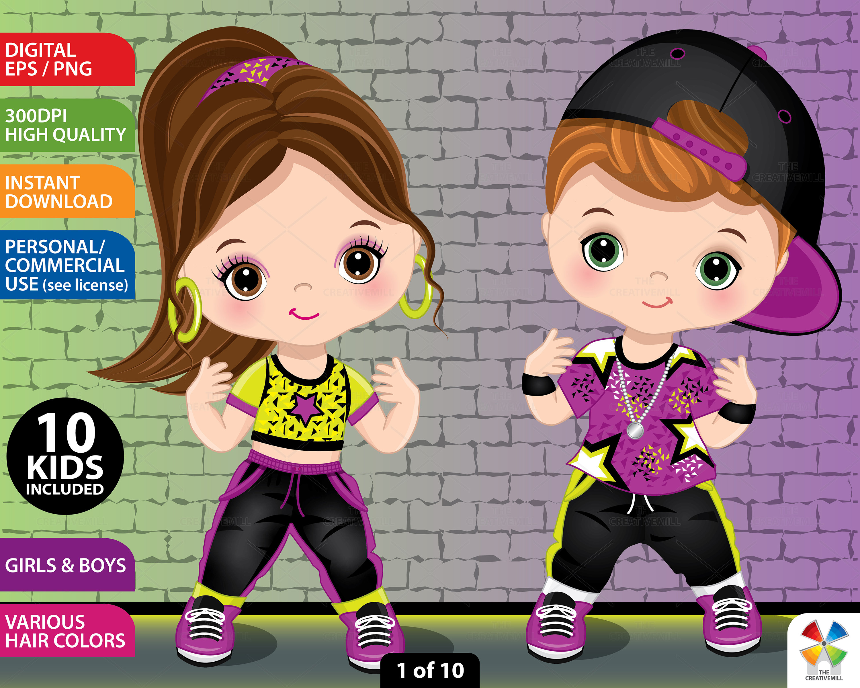 Kids Dancing Clipart