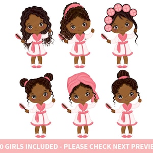 90 Little Spa Girls Clipart - Vector Spa, Spa Party Clipart, Spa ...