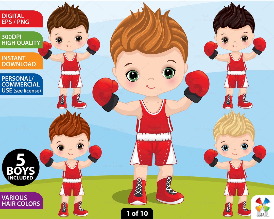 Boxing Boy Clipart, Vector Sport Boy, Kickboxing Boy PNG, Fighting PNG ...