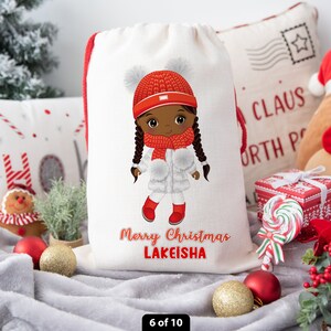 Christmas Girl Clipart, Vector Little Girl, Doll, Afro Character ...