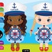 Nautical Clipart - Vector Nautical Girls Clipart, Nautical Girl Clipart ...