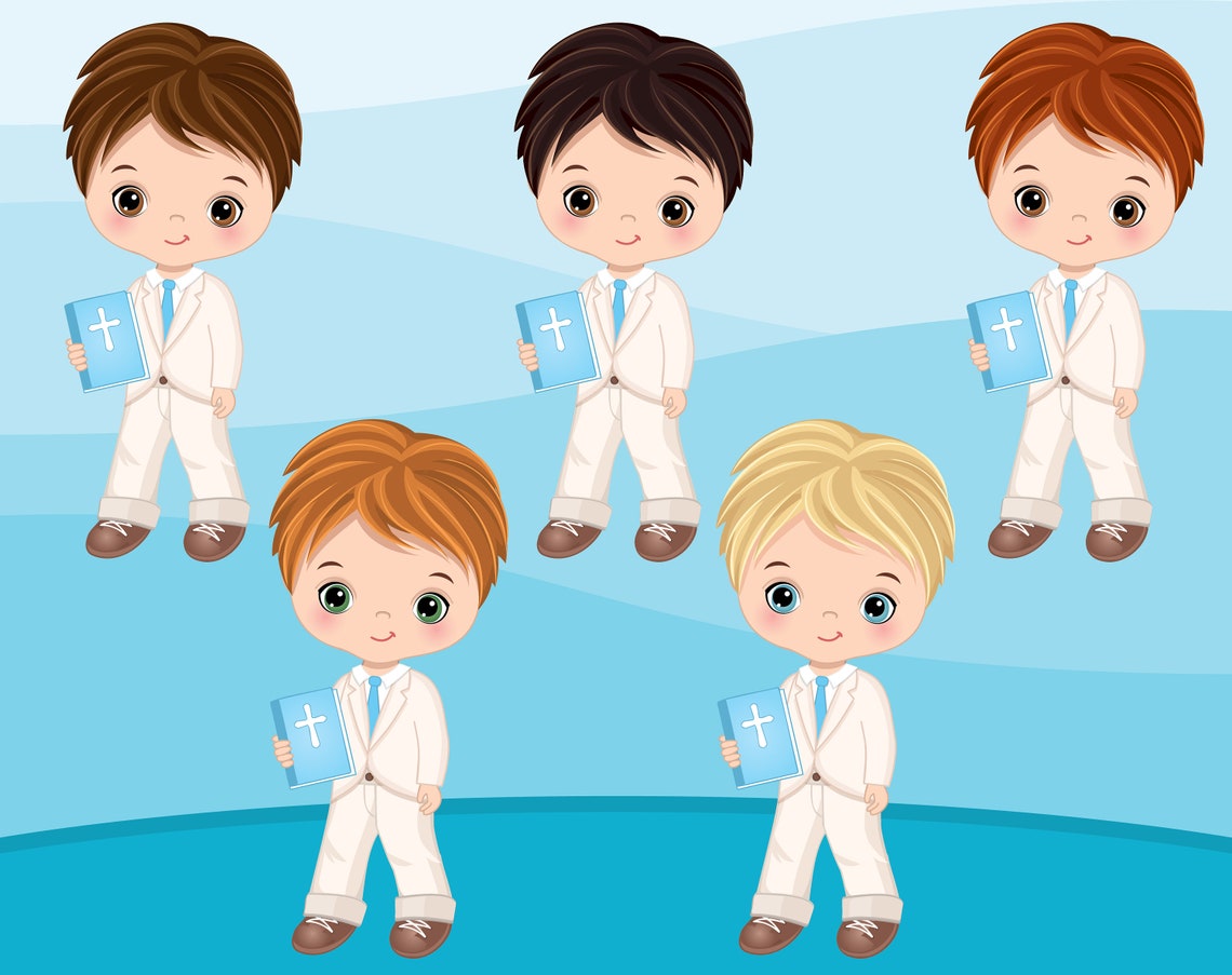 First Communion Clipart Vector Bible Clipart Boy Girl | Etsy Canada
