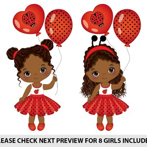 Ladybug Clipart - Vector Ladybird Clipart, Girl Clipart, Ladybug Girls ...