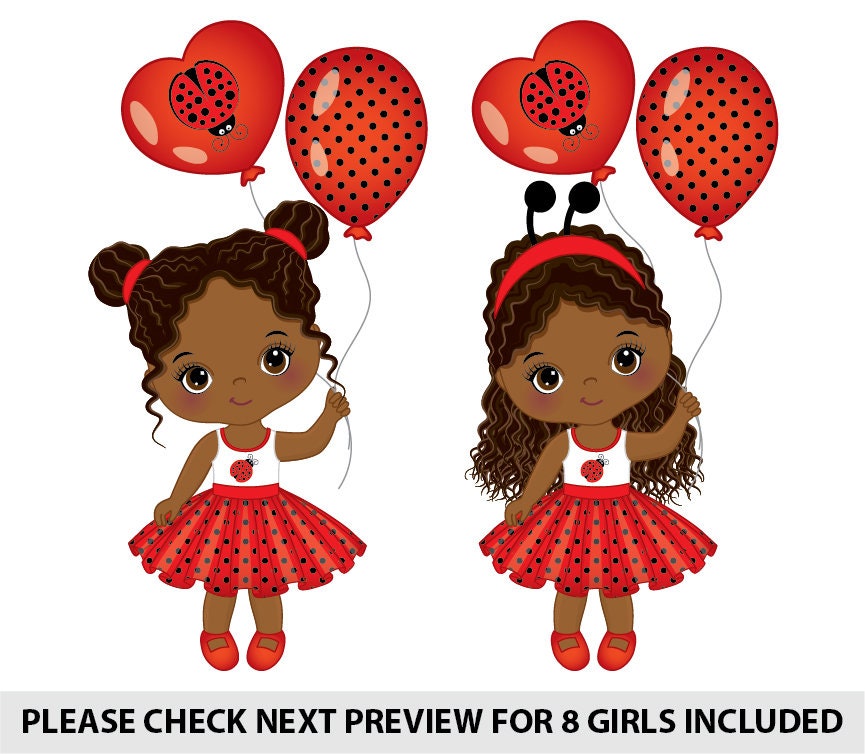 Ladybug Clipart - Vector Ladybird Clipart, Girl Clipart, Ladybug Girls ...